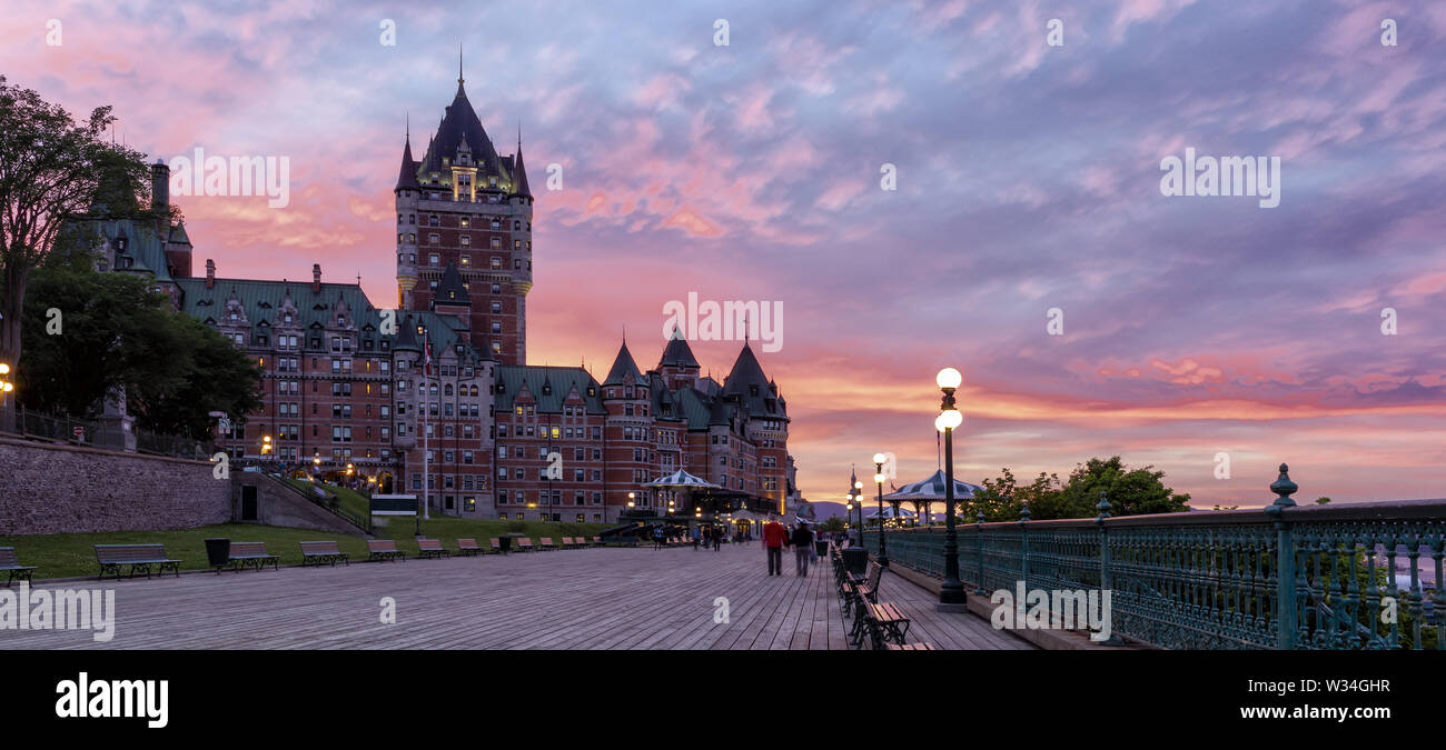 Quebec City Skyline at Sunset - Quebec, Canada Stock Photo - Alamy