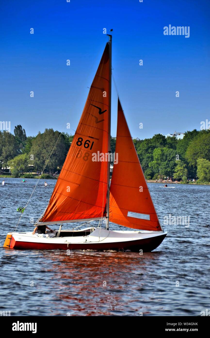 The alster sailing hi-res stock photography and images - Alamy