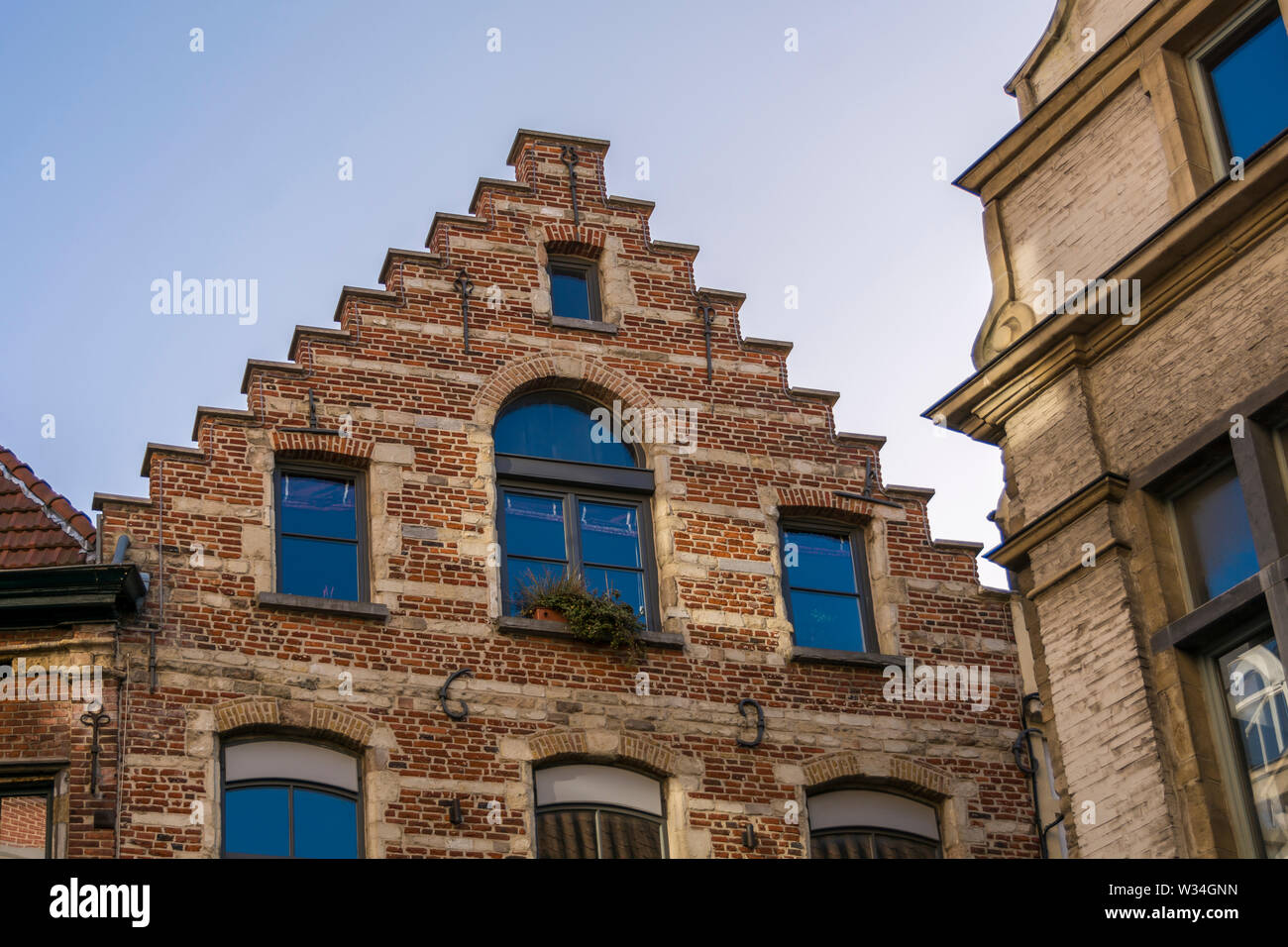 Typical Flemish Belgium buildings Stock Photo - Alamy