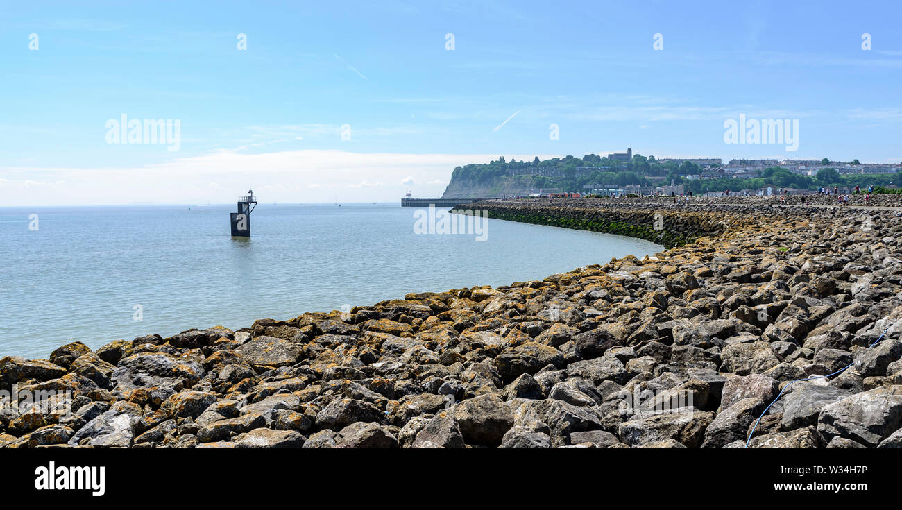 The horizon separates the sky from the sea hi-res stock photography and ...