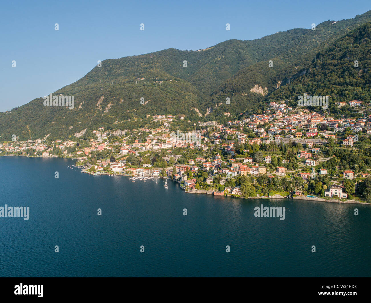 Village of Moltrasio, Como lake. Italy Stock Photo - Alamy