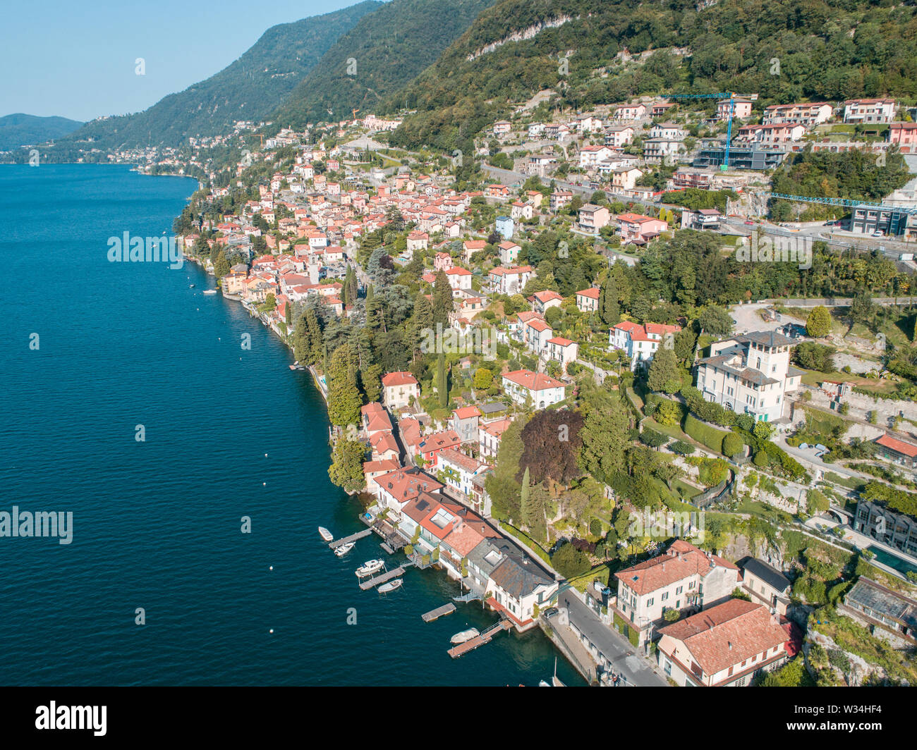 Lake of Como, village of Carate Urio Stock Photo - Alamy
