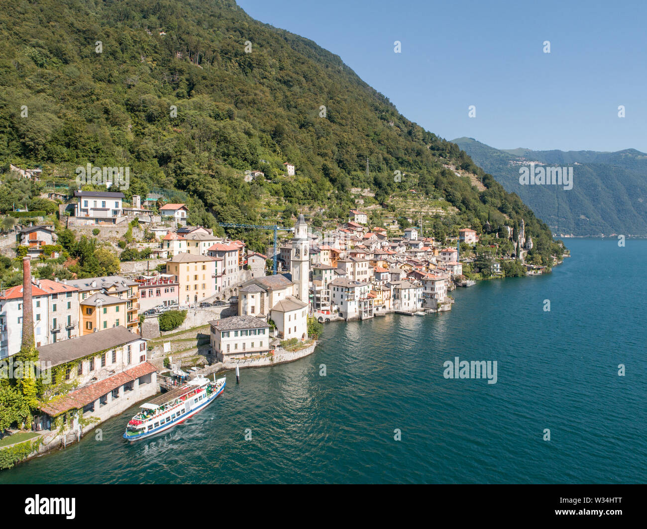 Village of Brienno, Como lake - Italy Stock Photo - Alamy