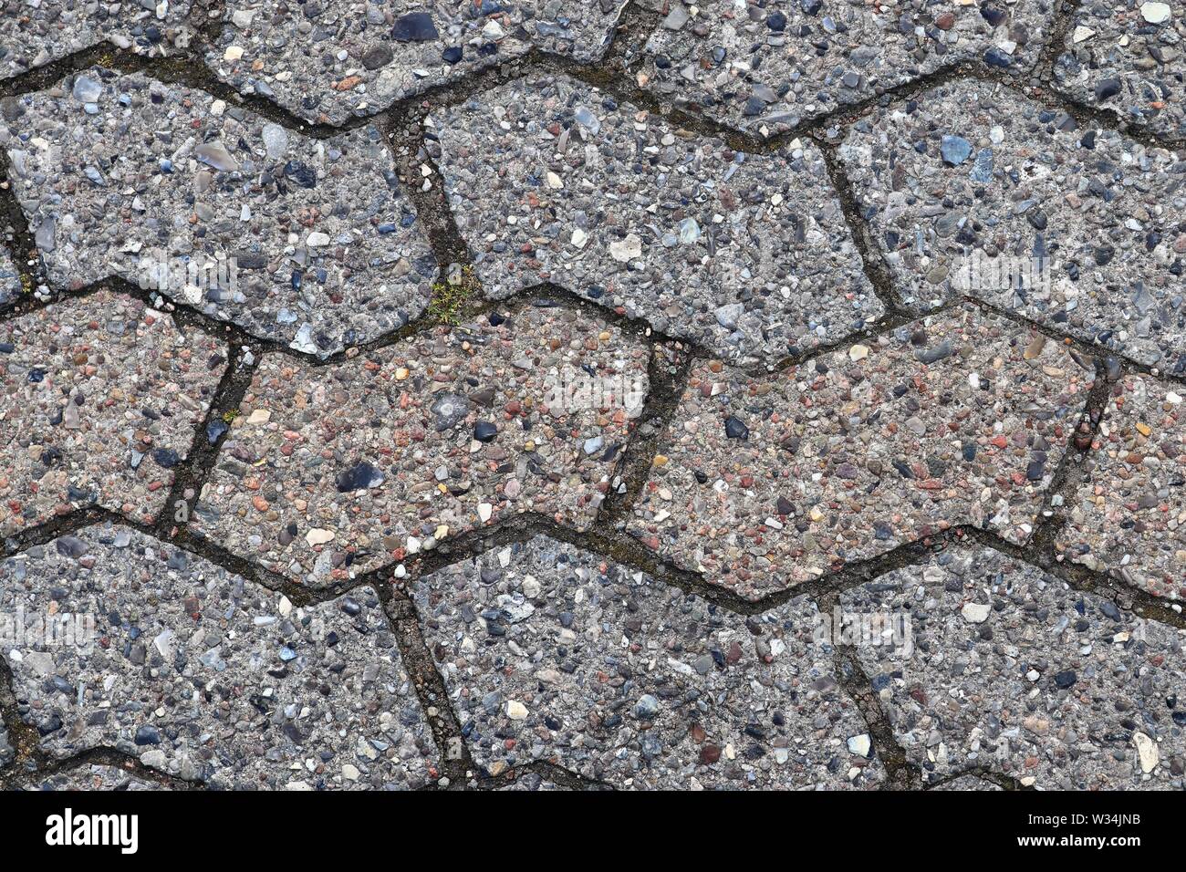 Detailed close up view on cobblestone ground textures in high ...