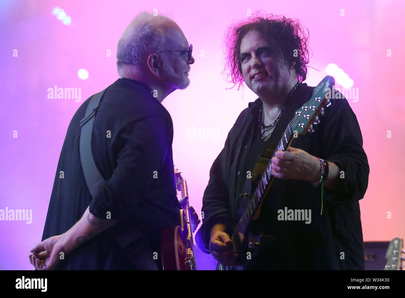 July 12, 2019 - Lisbon, Portugal - British band The Cure lead singer ...
