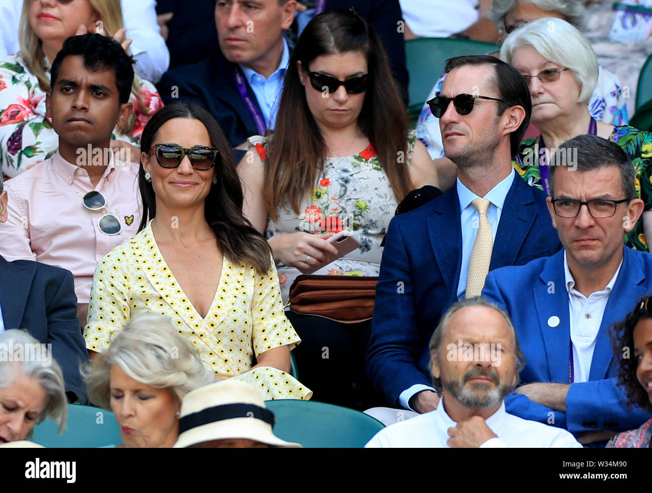 Pippa Matthews with husband James Matthews on day eleven of the ...