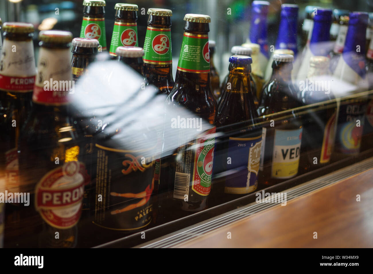 Vedett Extra White, Peroni, Brooklyn East IPA, Delirium Nocturnum ...