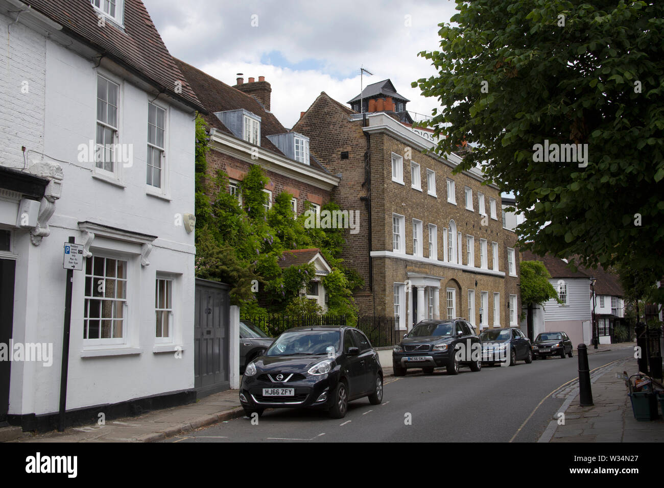 Old Chiswick, Church Street, west London W4 England UK Stock Photo - Alamy