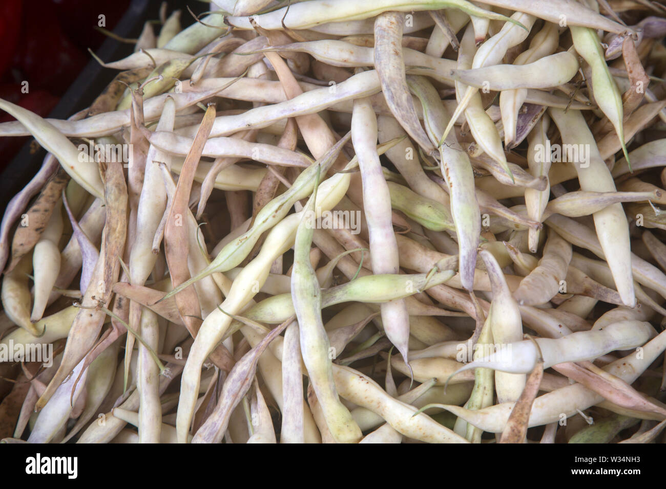 Closeup of Beans on Market Stall Stock Photo - Alamy