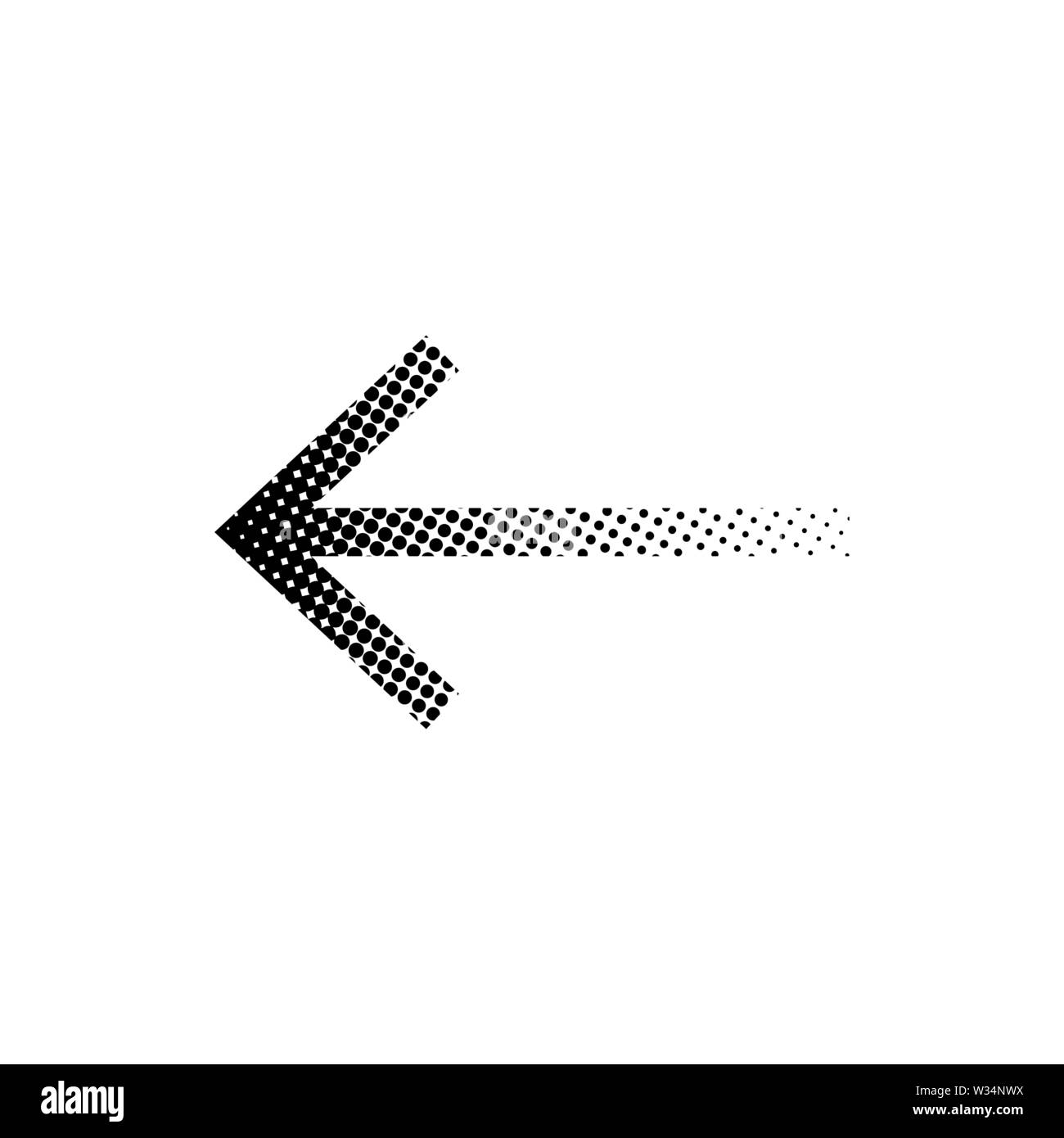 Halftone arrow icon symbol illustration. Vector eps10 Stock Vector ...