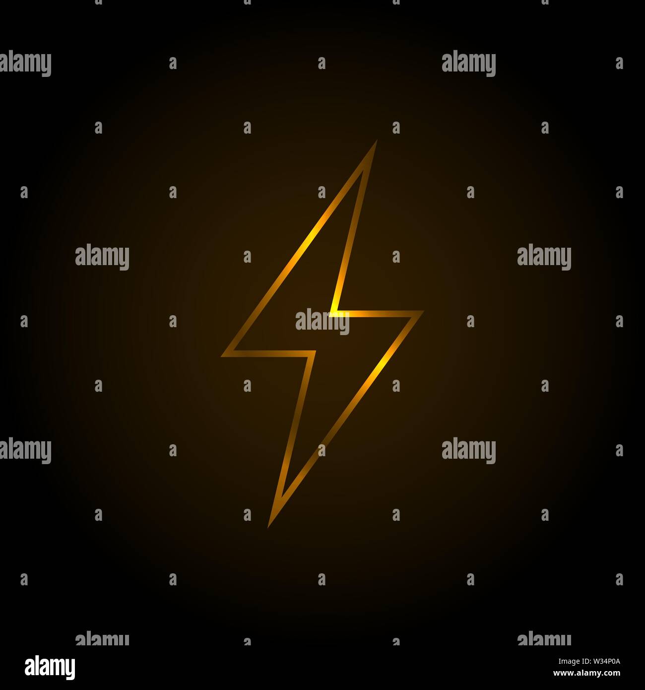 Flash gradient light neon sign. Vector eps10 Stock Vector Image & Art ...