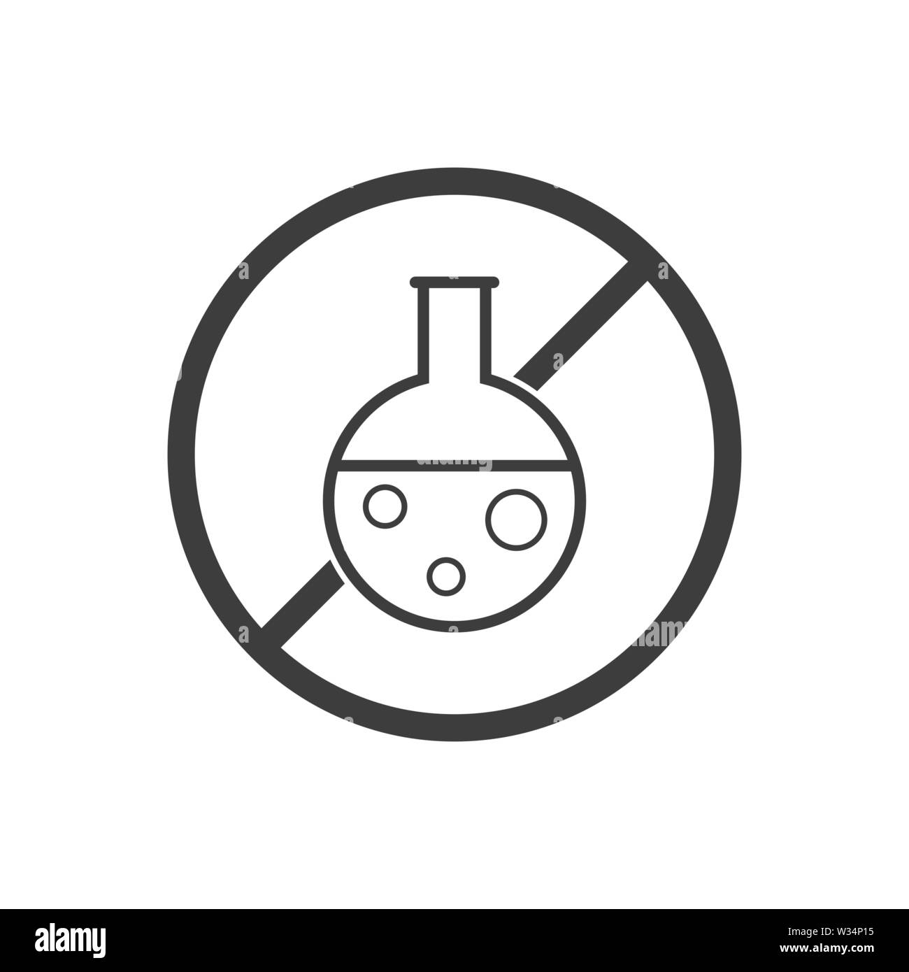 Forbidden sign chemical test hi-res stock photography and images - Alamy