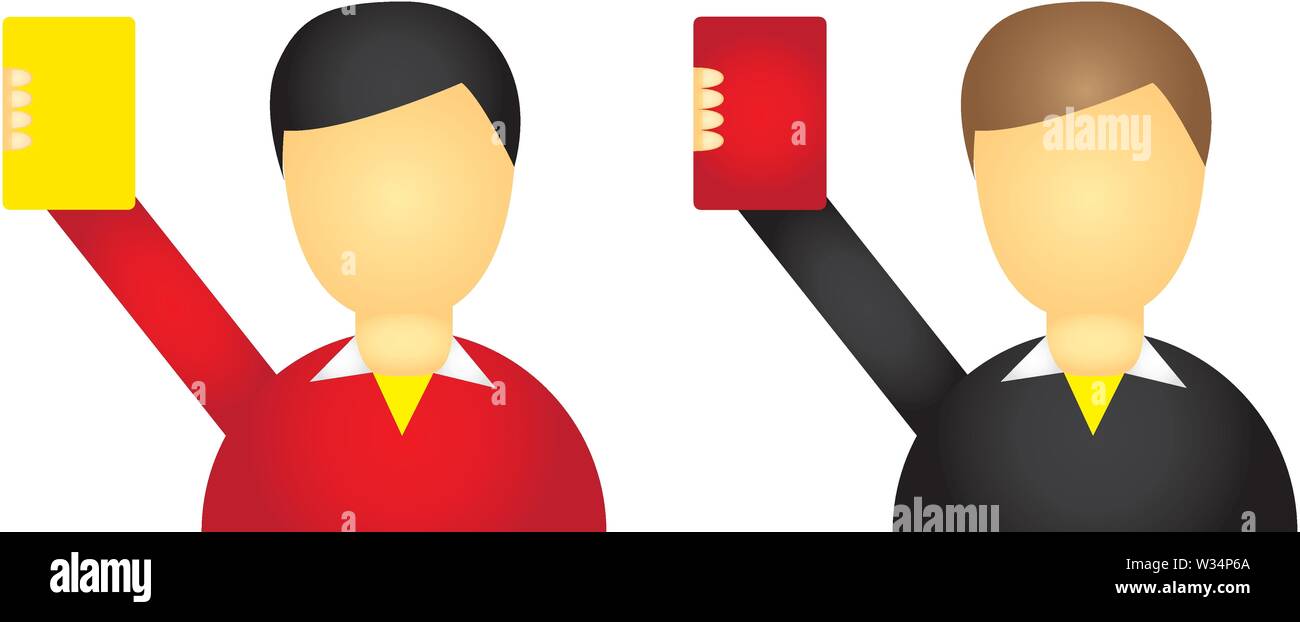 referee icons isolated over white background vector Stock Vector Image ...