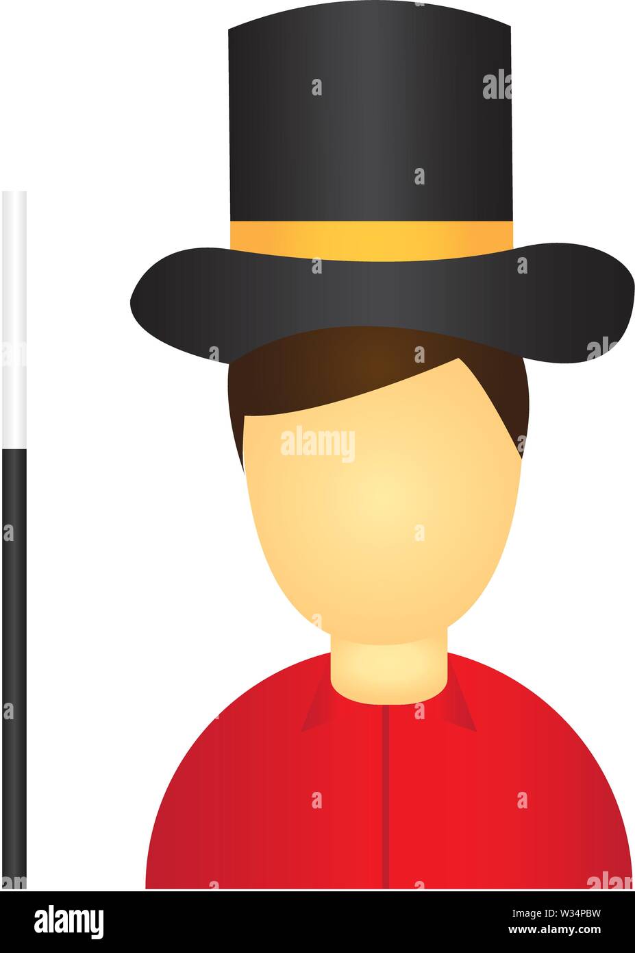 magician icon isolated over white background vector Stock Vector Image ...