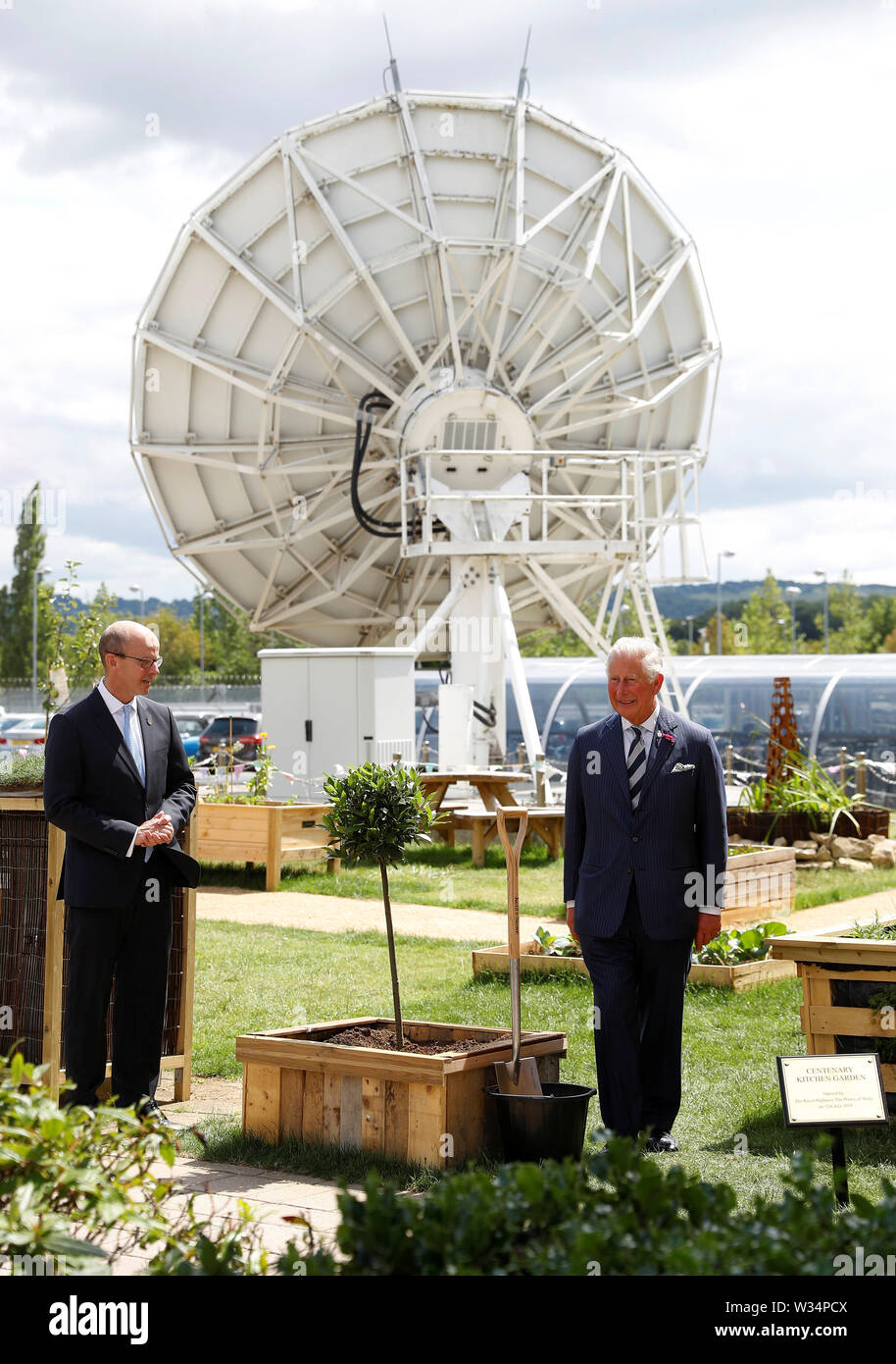 The Prince of Wales, as Patron of the Intelligence Agencies, plants a ...