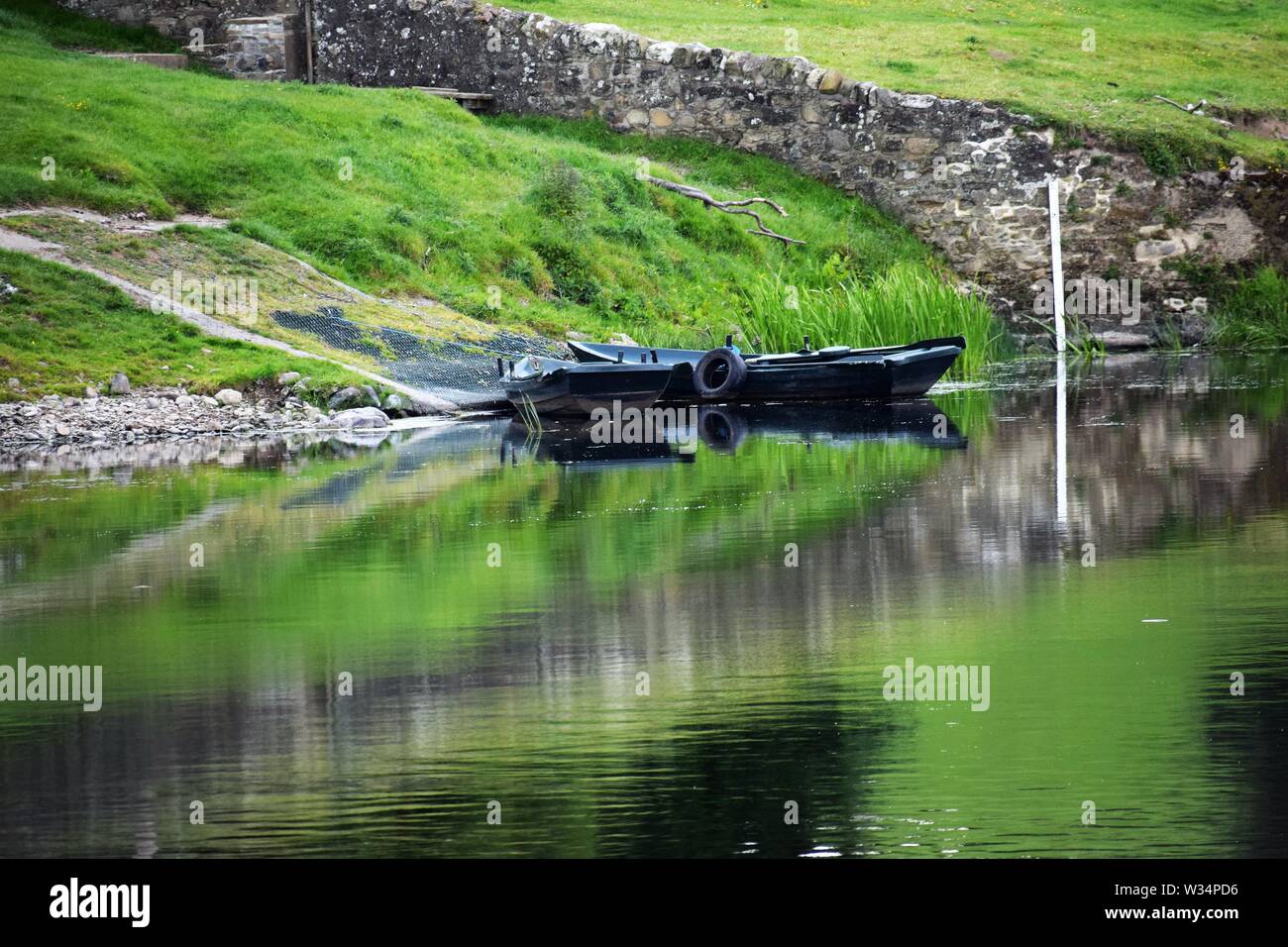Salmon fishing on river tweed hi-res stock photography and images - Alamy