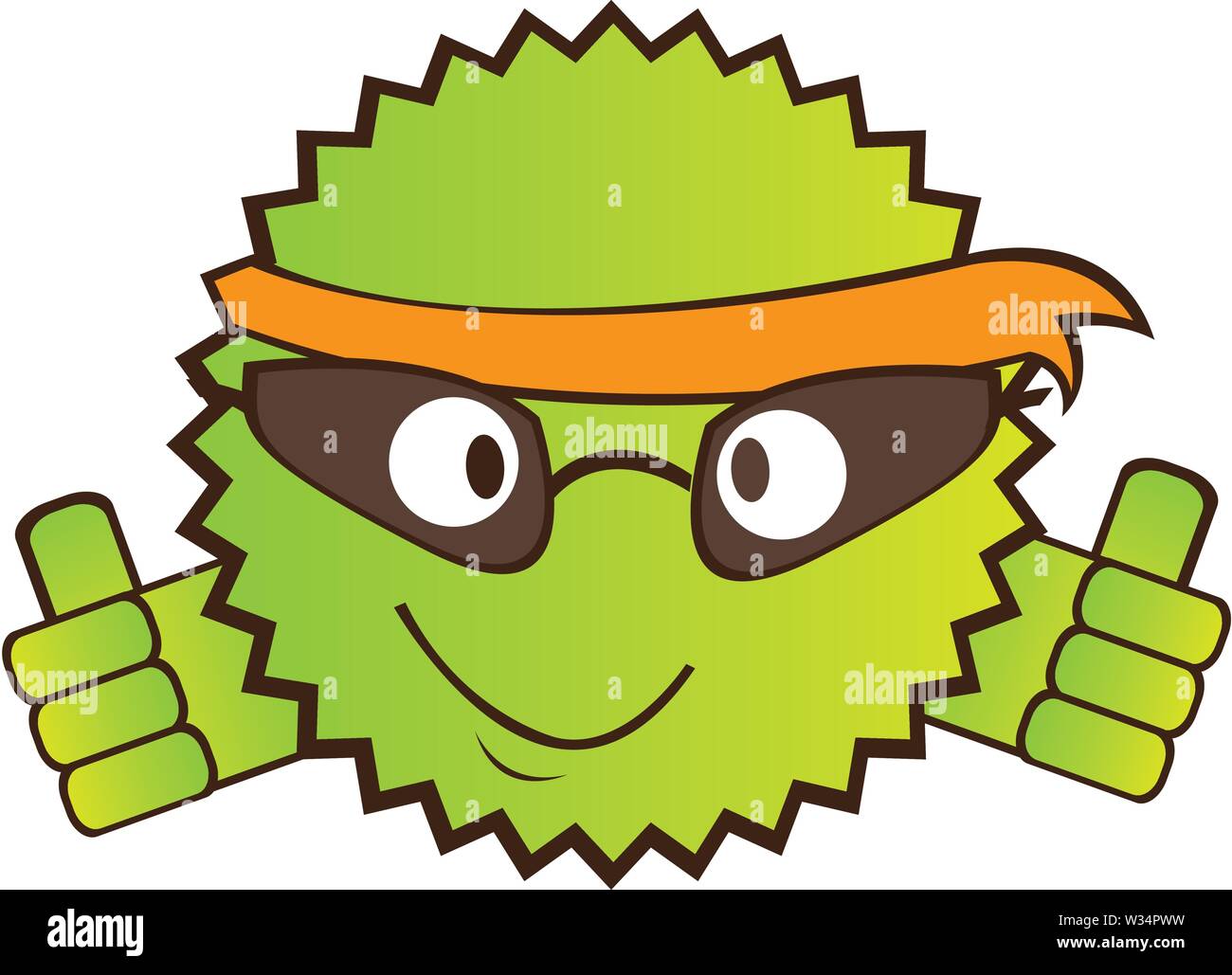 green smiley face isolated over white background vector Stock Vector ...