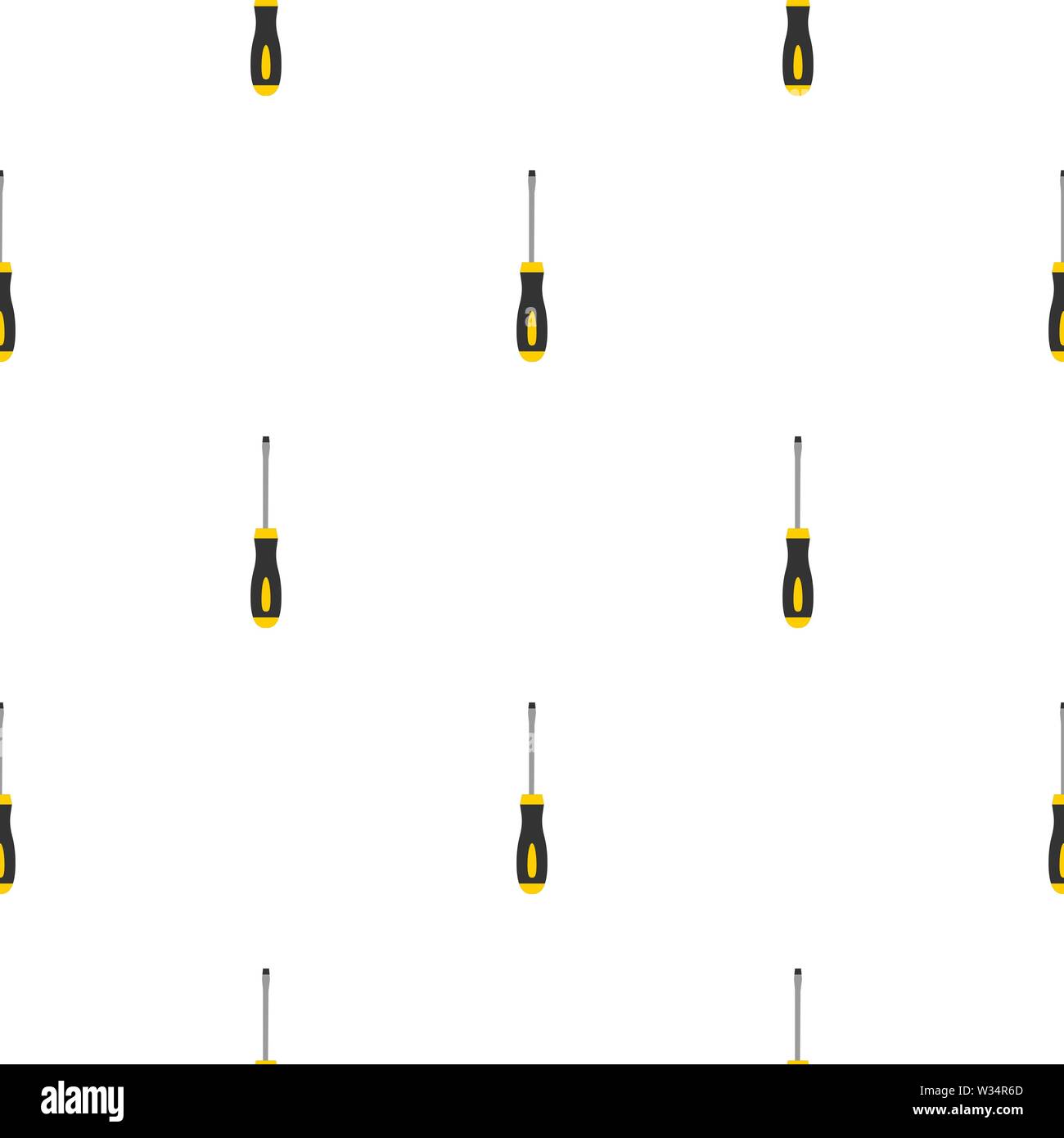 Seamless pattern with screwdriver icon. Repair symbols. Vector ...