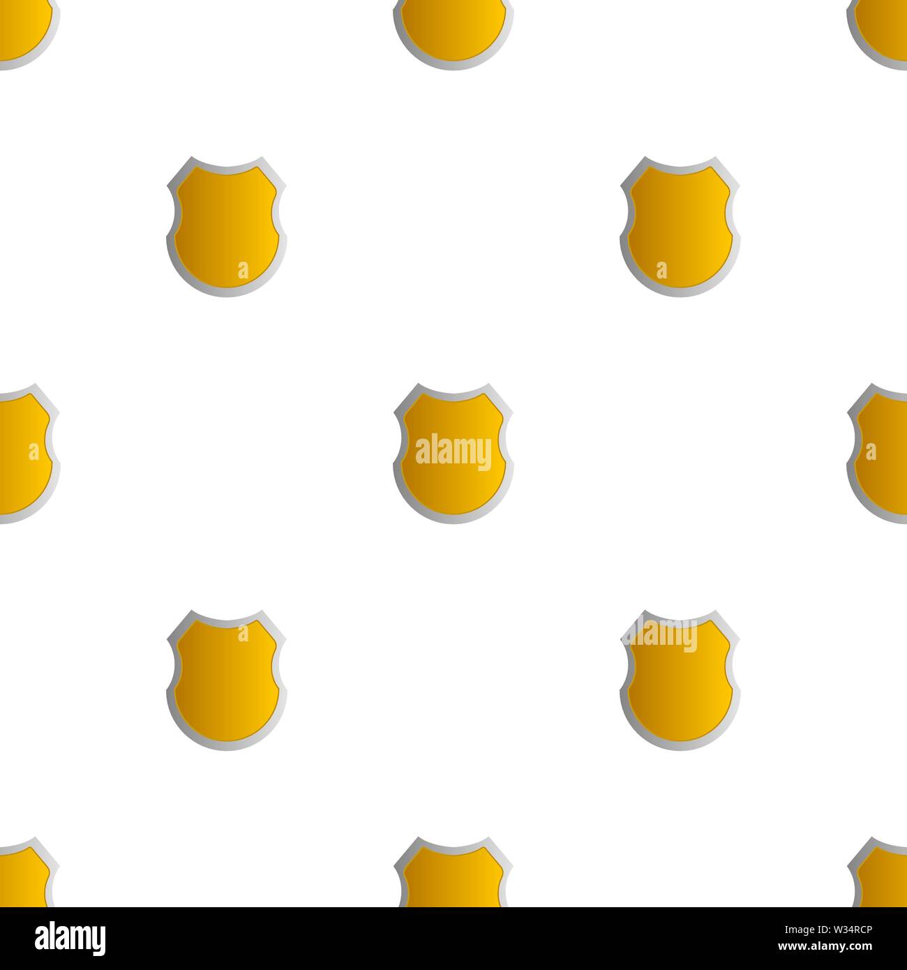 Seamless pattern with shield icon on white background. Security icon ...