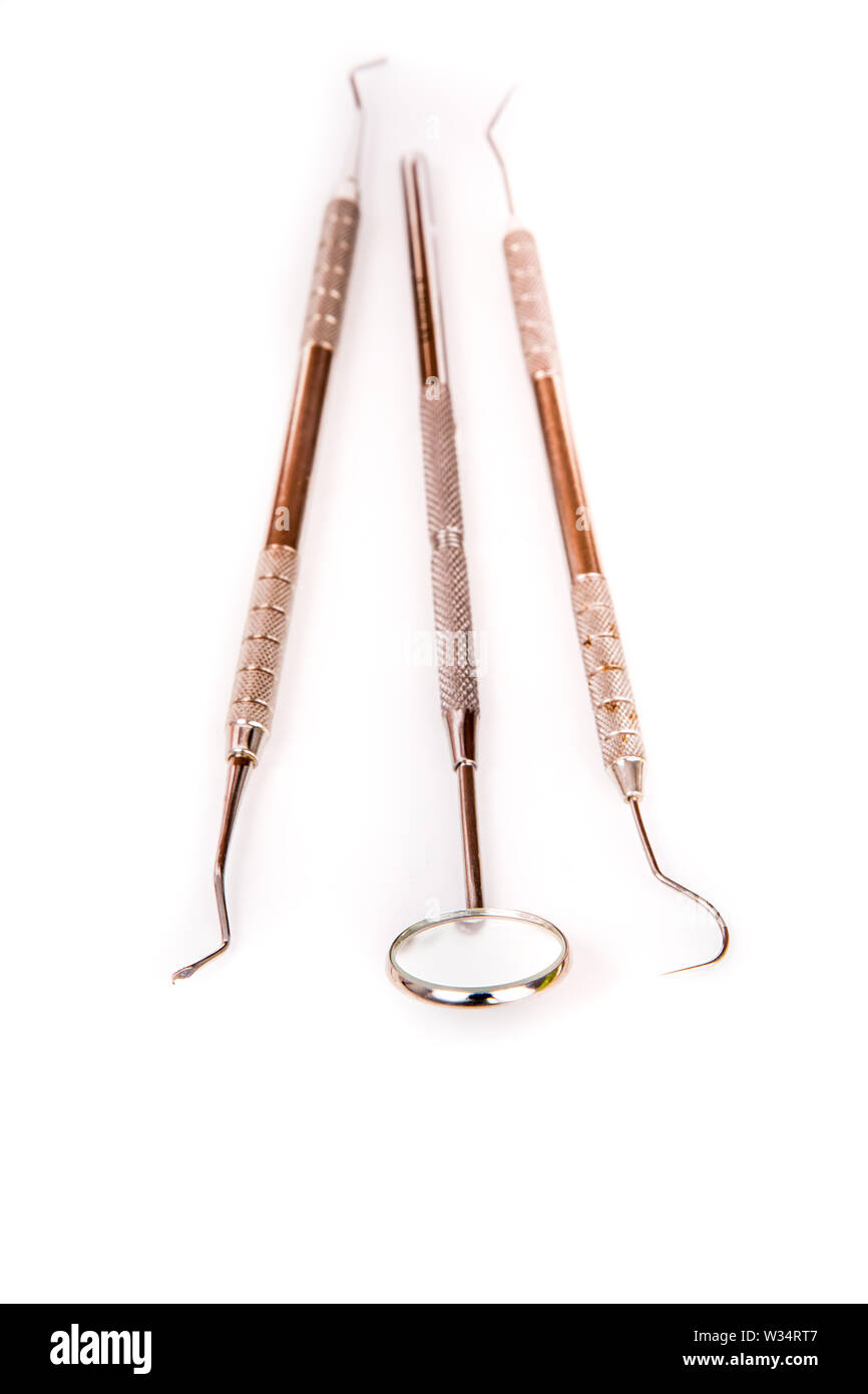 Set of dental tools Stock Photo - Alamy