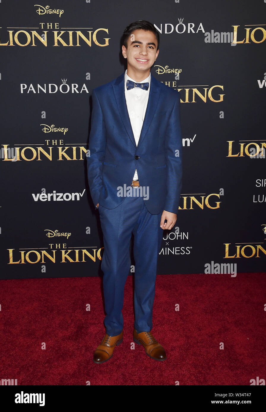 HOLLYWOOD, CA - JULY 09: Neel Sethi attends the premiere of Disney's ...