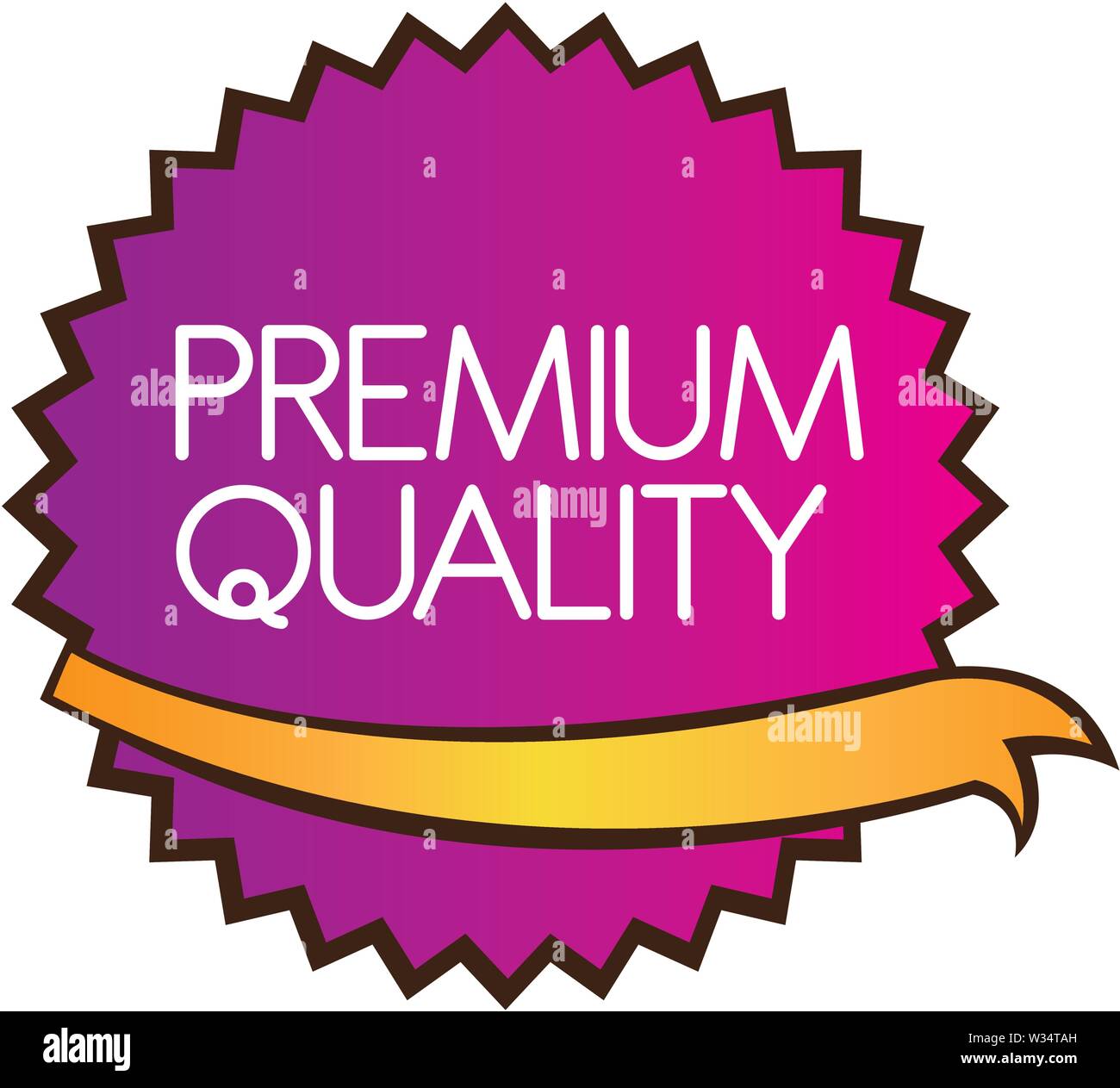 premium quality star isolated over white background vector Stock Vector ...