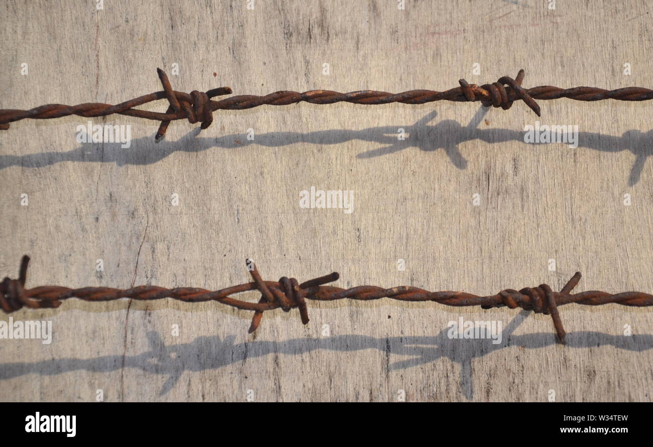 Strands of barbed wire hi-res stock photography and images - Alamy
