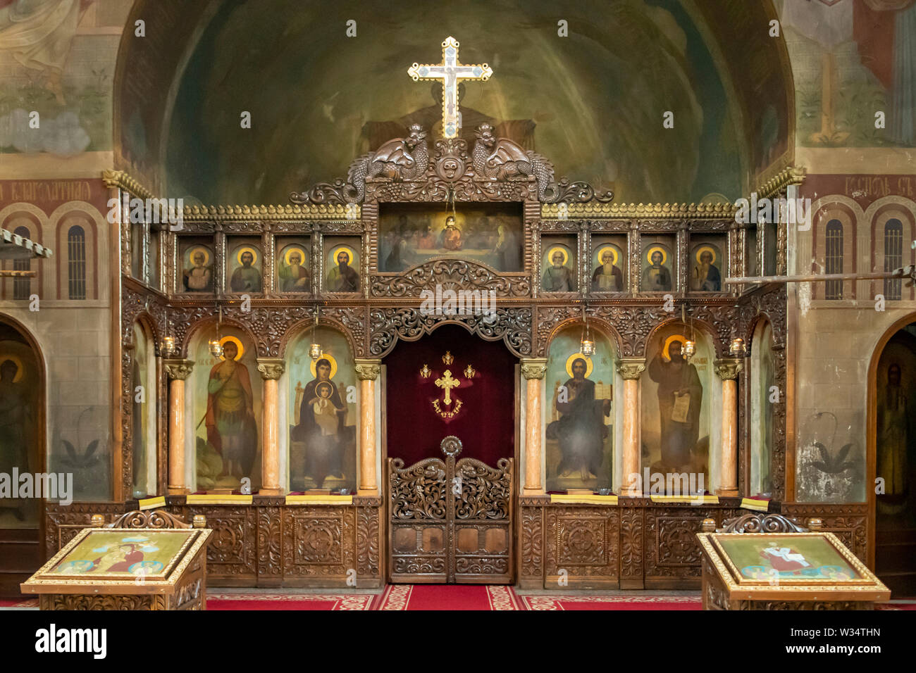 Altar Icons in Episcopal Basilica, Sandanski, Bulgaria Stock Photo - Alamy