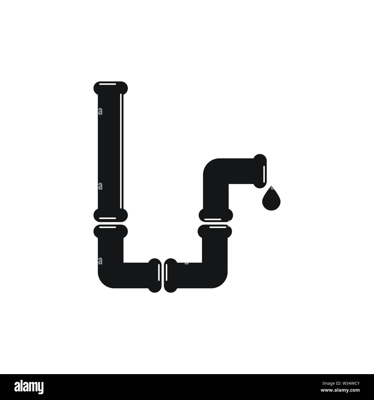 Pipe plumbing icon graphic design template vector illustration Stock ...