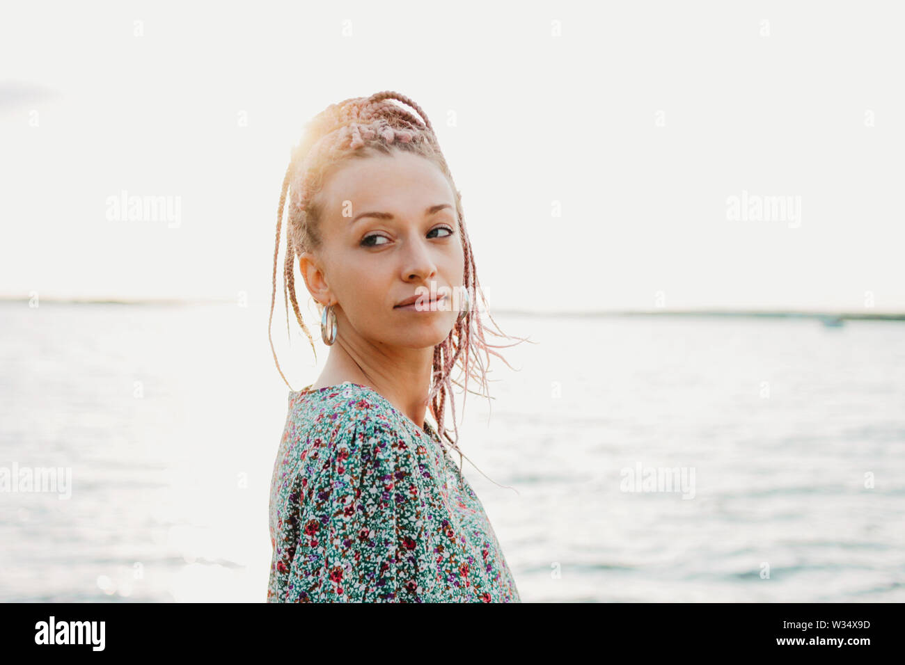 African Woman Model Beach High Resolution Stock Photography and Images ...