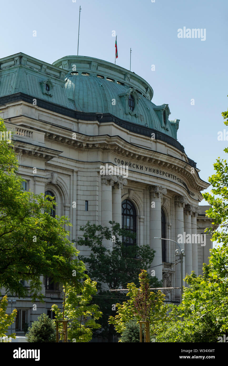 Sofia University St Kliment Ohridski, Sofia, Bulgaria Stock Photo - Alamy