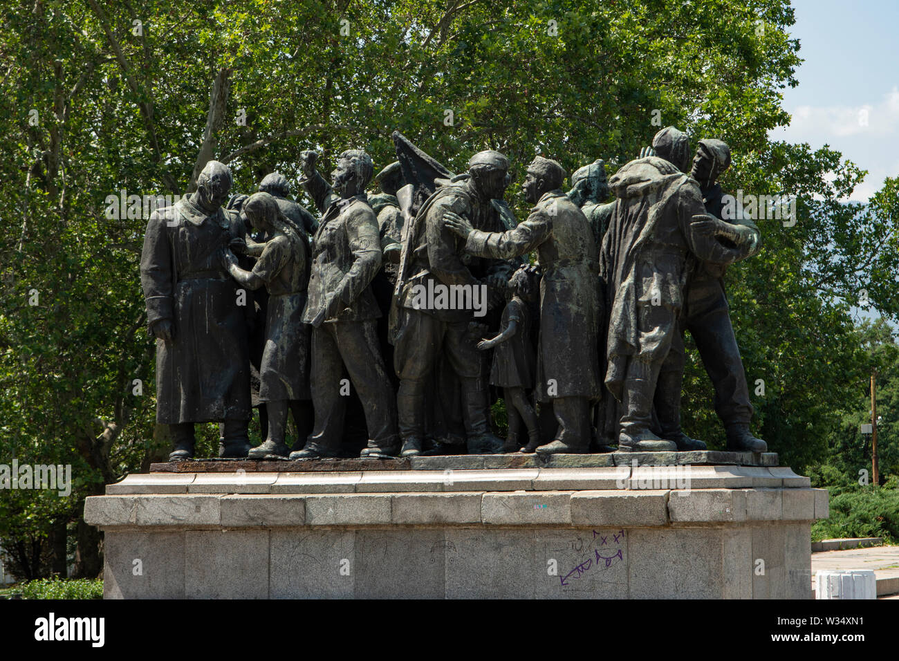 Soviet Army Monument, Sofia, Bulgaria Stock Photo - Alamy