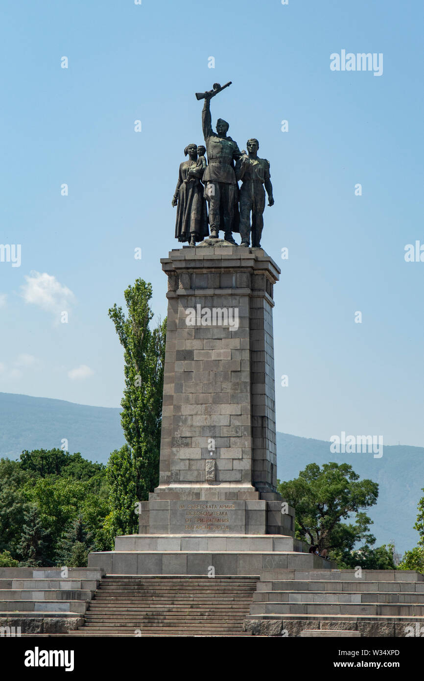 Soviet Army Monument, Sofia, Bulgaria Stock Photo - Alamy