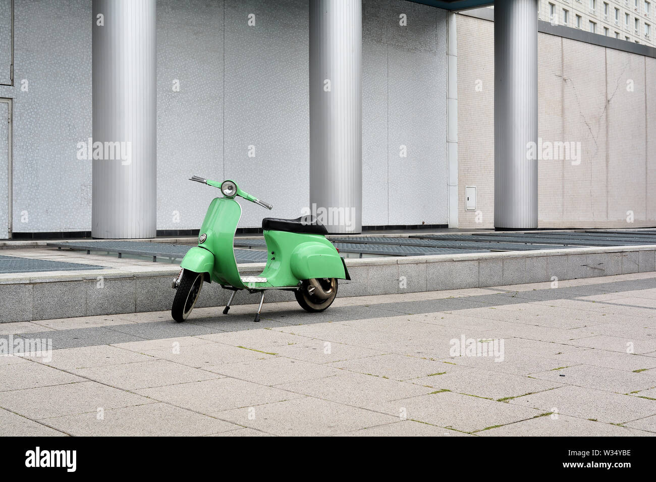 Motor scooter parked in berlin hi-res stock photography and images - Alamy