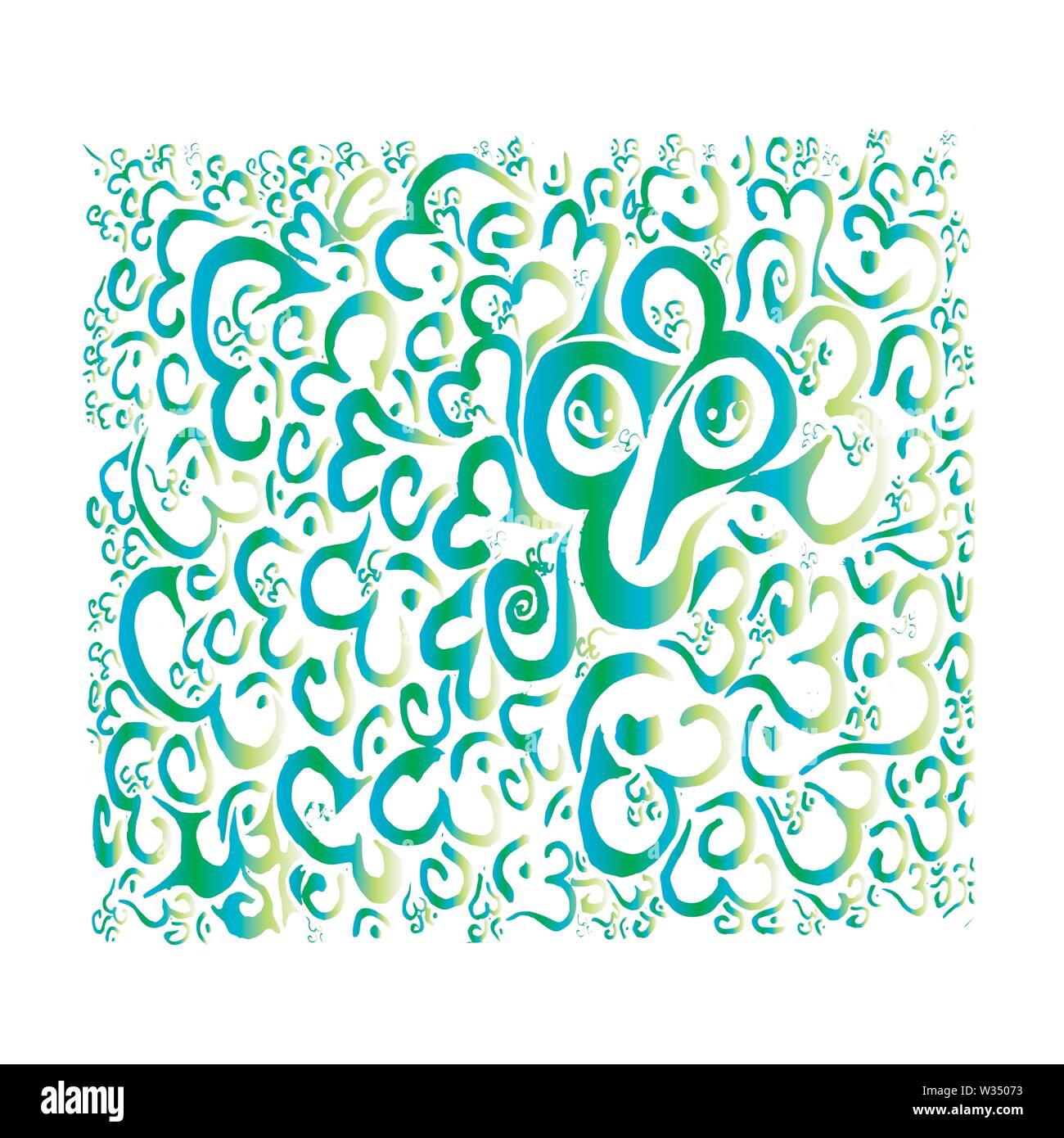 Gradient illustration of Ohm. Wallpaper, pattern, background Stock ...