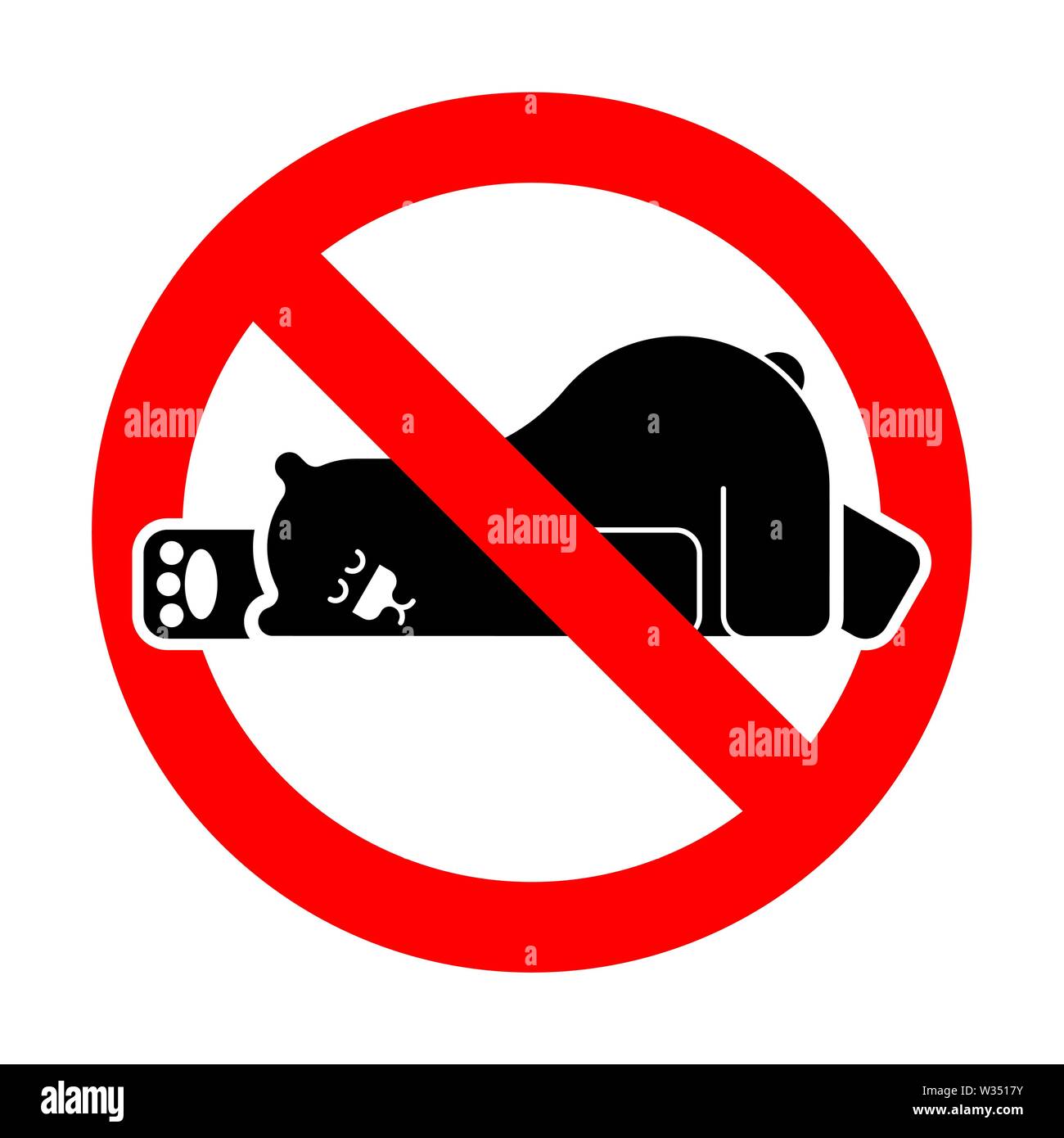 Sleeping prohibited Stock Vector Images - Alamy