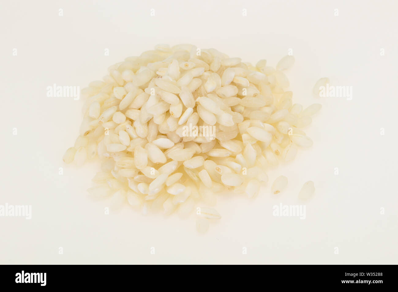 Raw Arborio rice for Italian Risotto Stock Photo - Alamy