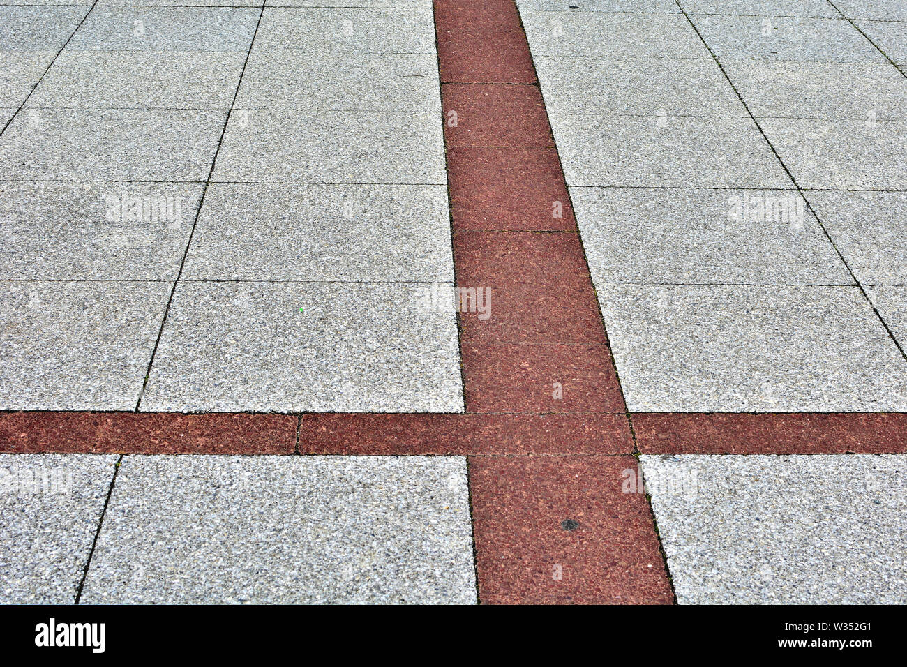 Pavement with red line stripe pattern Stock Photo - Alamy