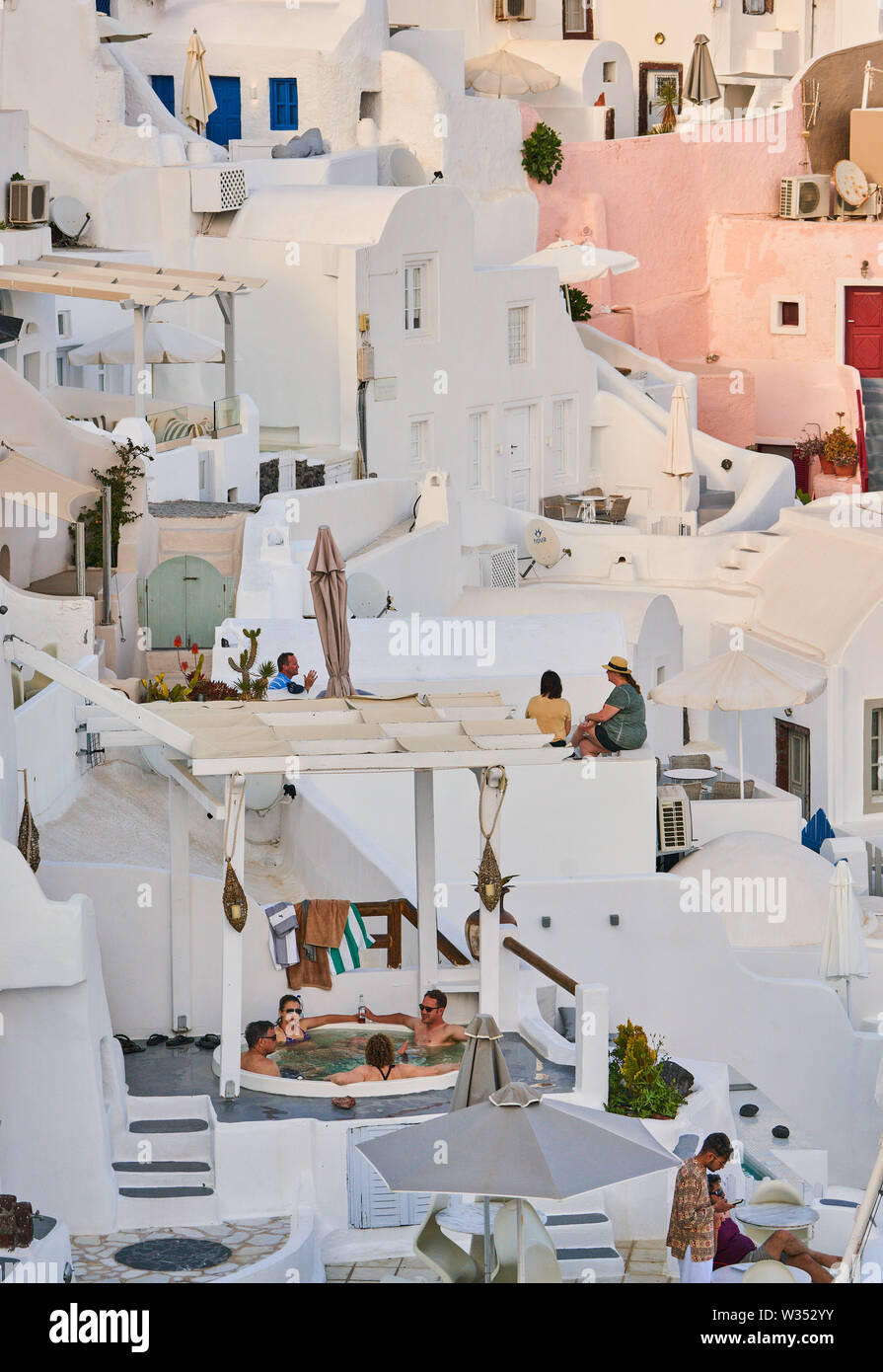 Caldera View in Oia, Santorini , Greece at 04 June 2019. © Peter Schatz ...