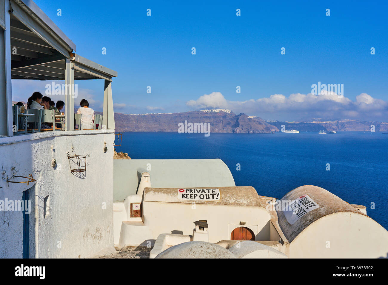 Caldera View in Oia, Santorini , Greece at 04 June 2019. © Peter Schatz ...