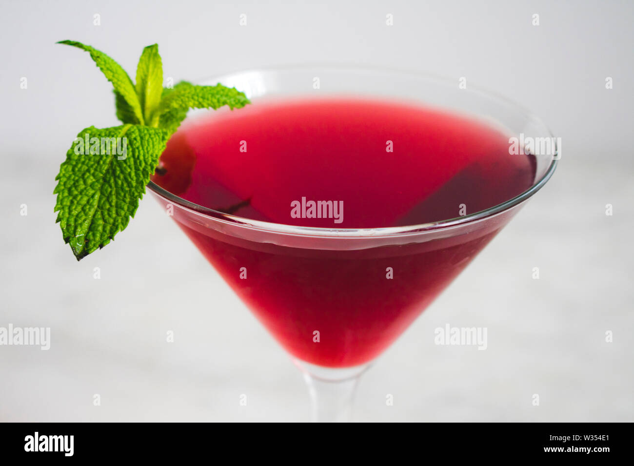 Refreshing cherry mint cocktail hi-res stock photography and images - Alamy