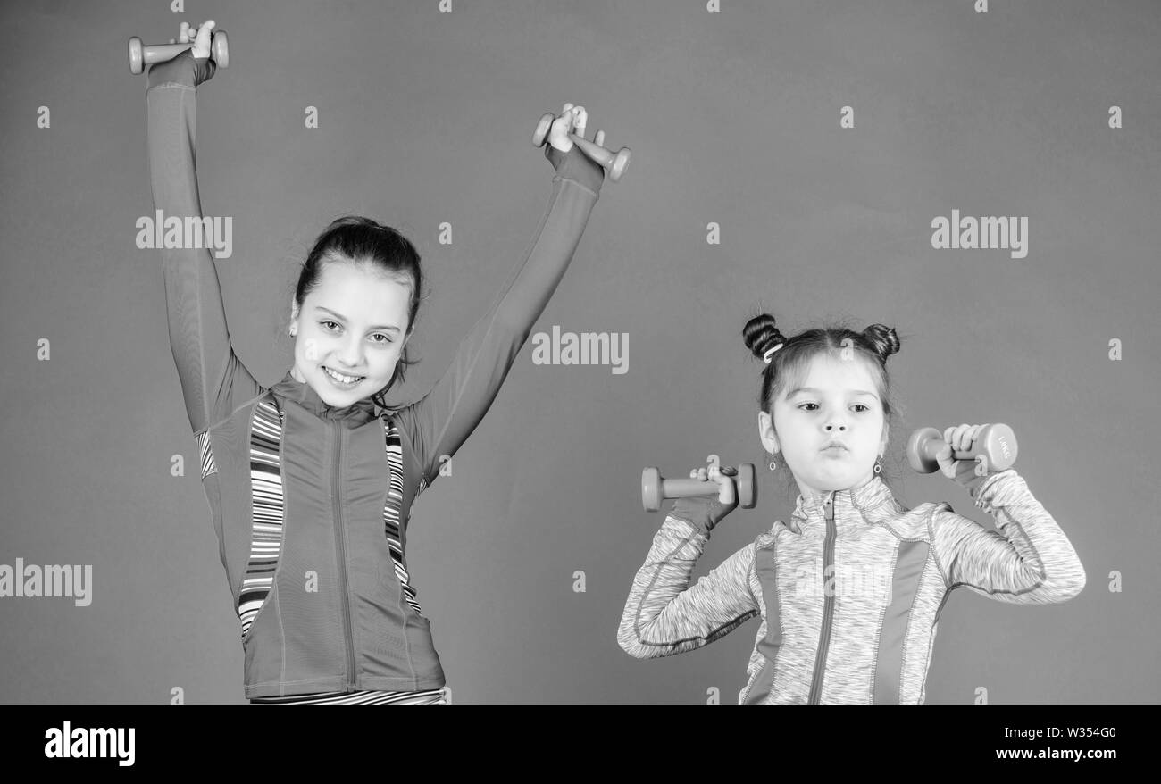 Toddler repeat exercise after sister. Sport exercises for kids. Healthy ...