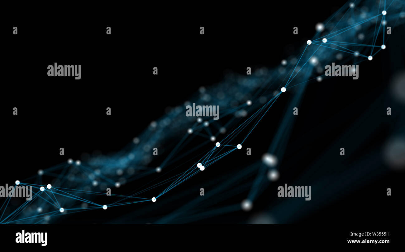 Abstract background consisting of points and lines Stock Photo - Alamy