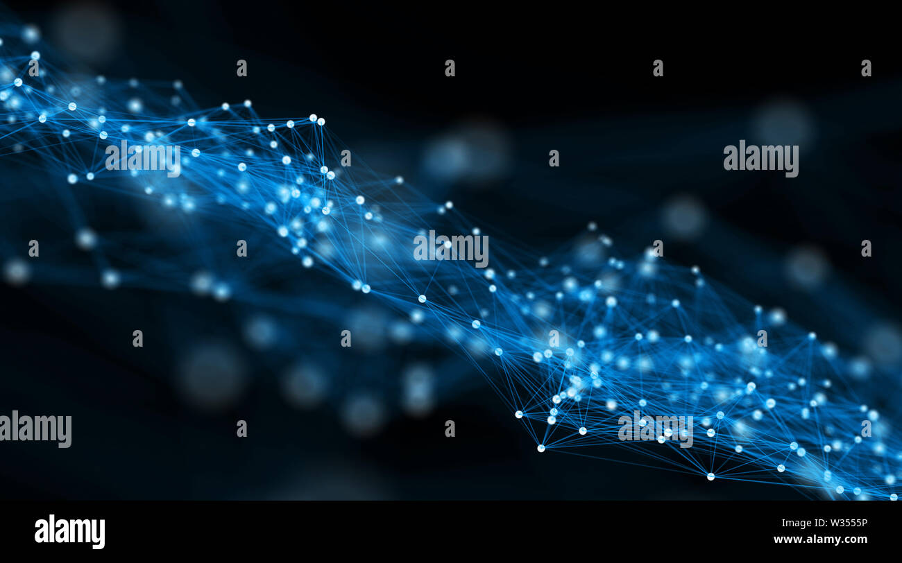 Abstract background consisting of points and lines Stock Photo - Alamy