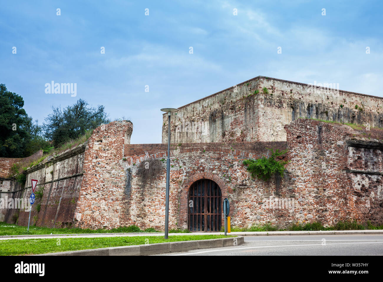 Fortress of pisa a remain of the ancient walls of the city Stock Photo ...