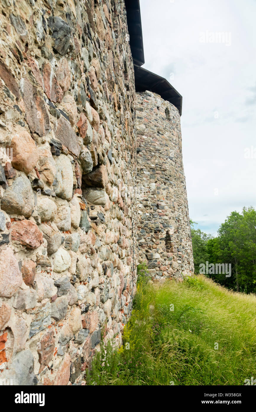 Medieval Raseborg castle on a rock in Finland at summer Stock Photo - Alamy