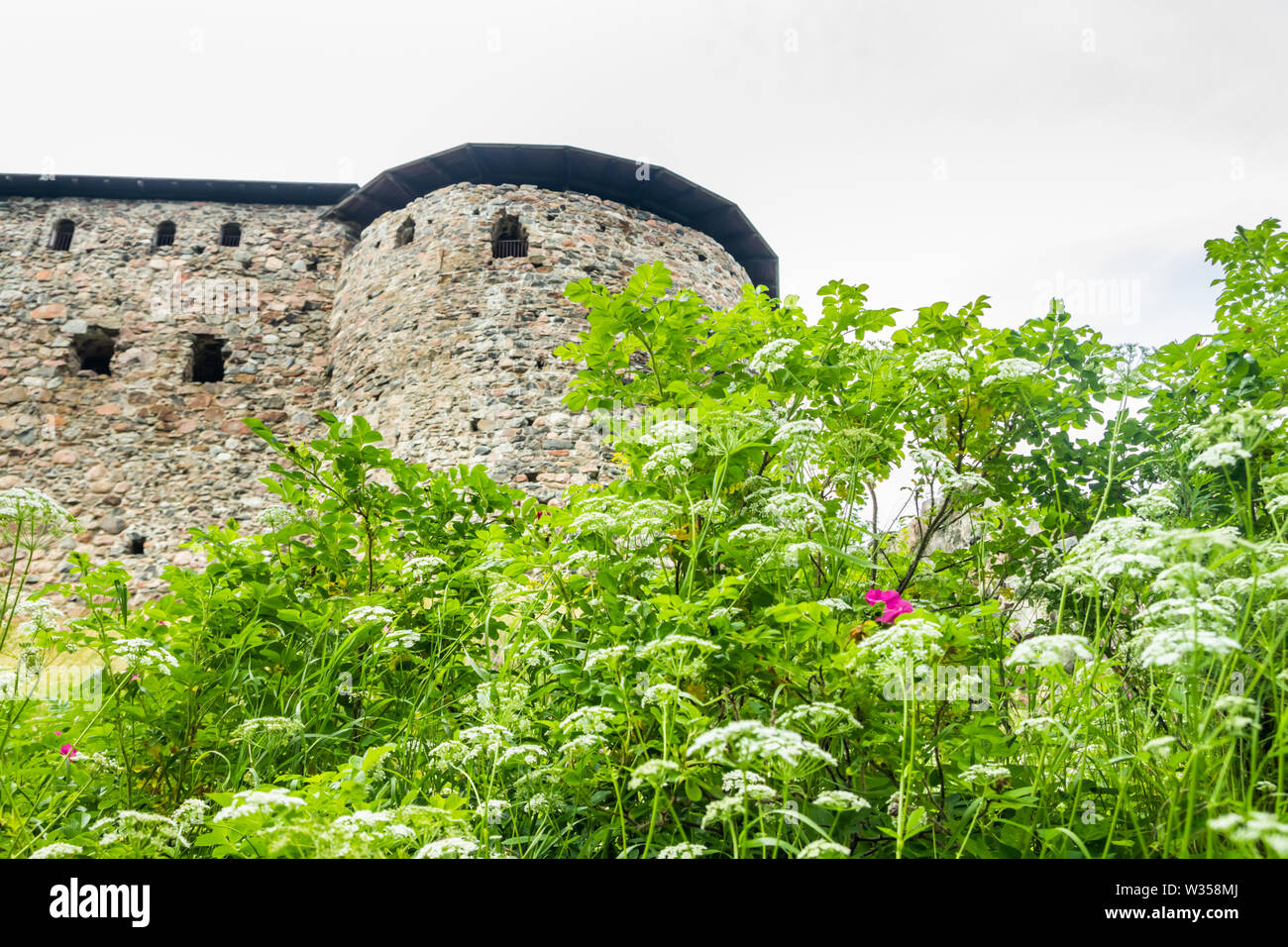 Medieval Raseborg castle on a rock in Finland at summer Stock Photo - Alamy