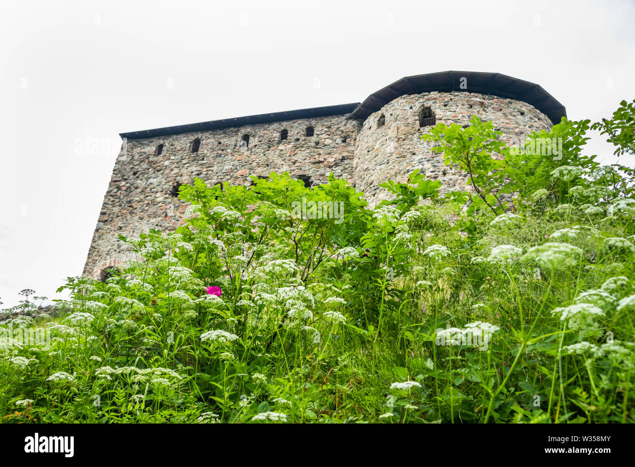 Medieval Raseborg castle on a rock in Finland at summer Stock Photo - Alamy
