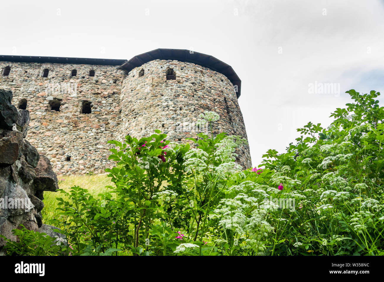 Medieval Raseborg castle on a rock in Finland at summer Stock Photo - Alamy