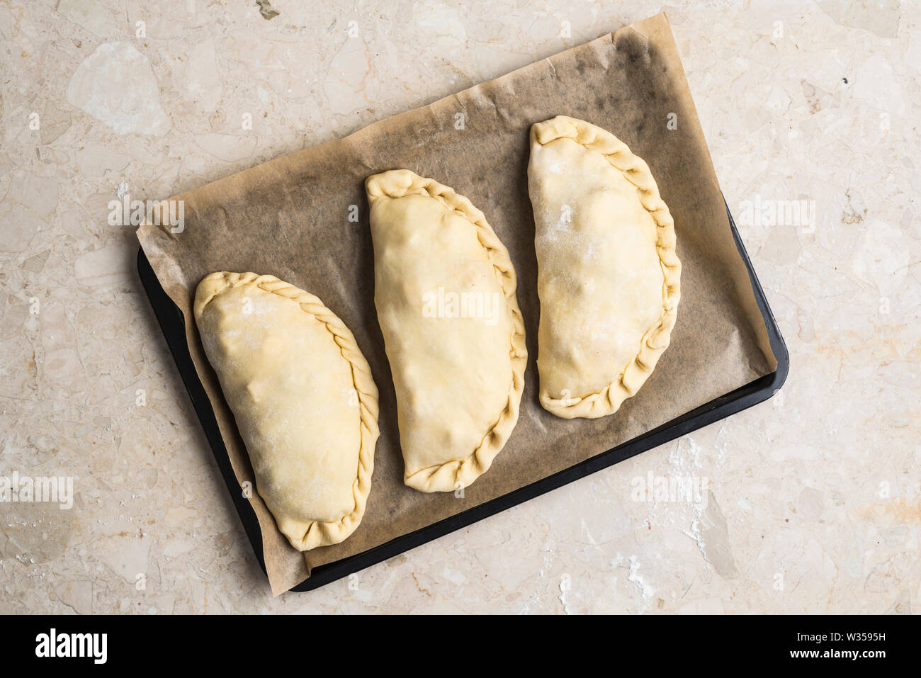 Tray of pasties hi-res stock photography and images - Alamy